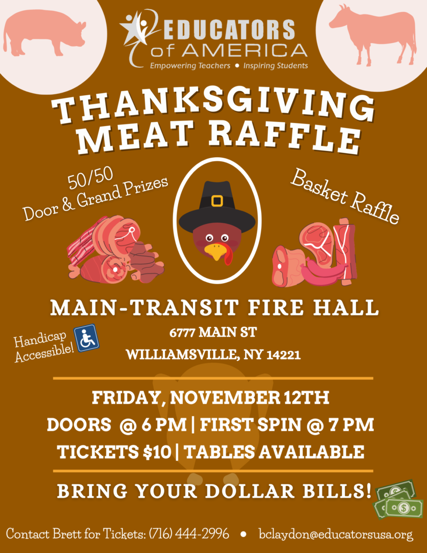 Thanksgiving Meat Raffle - Nov 12th 2021 - Buffalo NY | Education ...